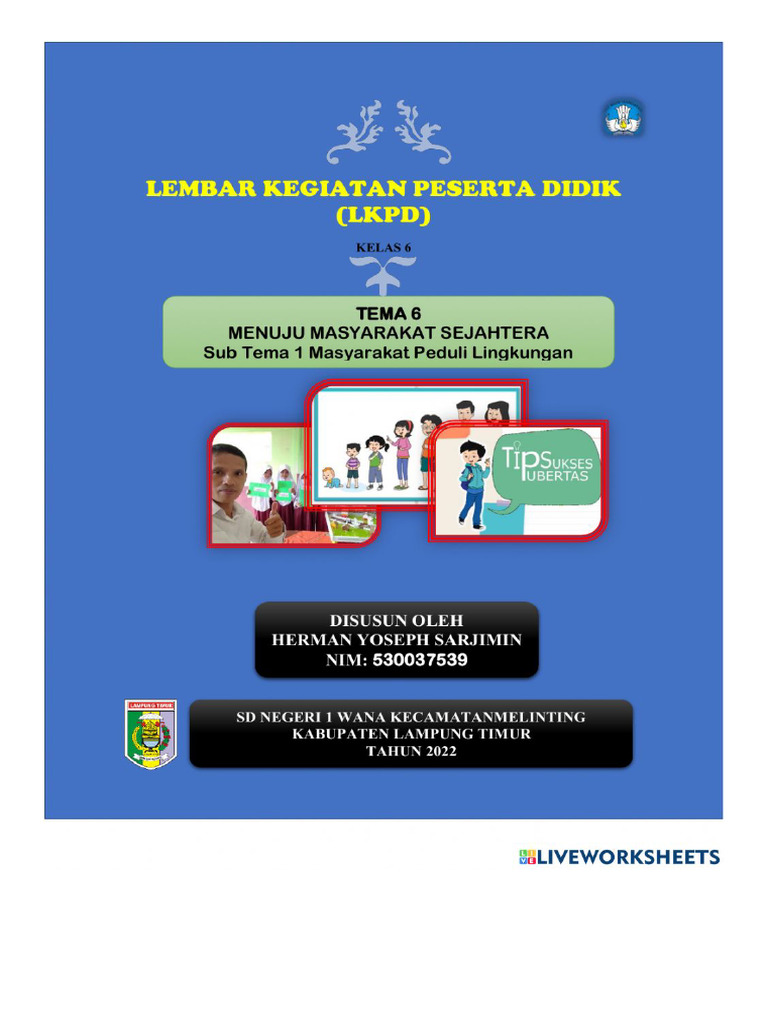 LKPD Tema 6 Kls 6 | PDF