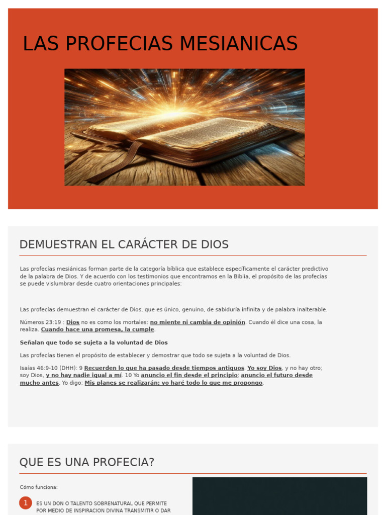 Las Profecias Mesianicas | PDF | Mesías | Profeta