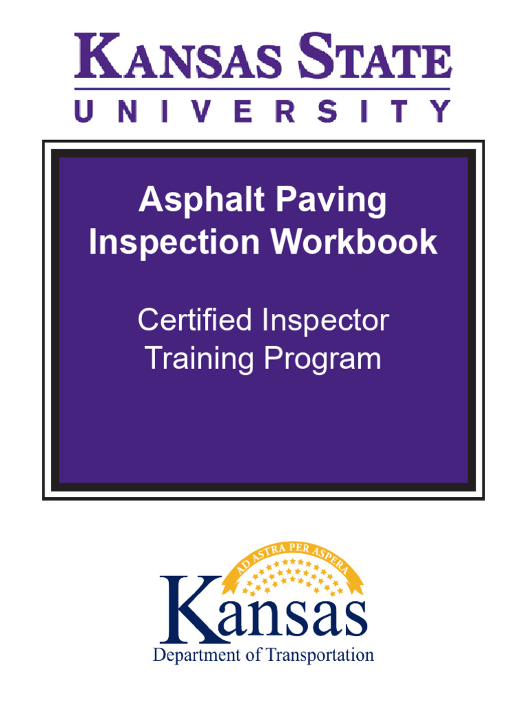 Asphalt Paving Inspection Workbook | PDF | Road Surface