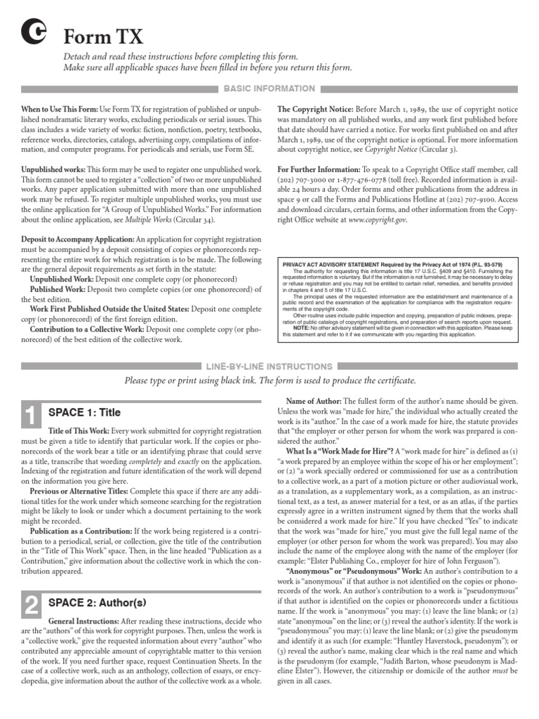 formtx | PDF | Derivative Work | Copyright