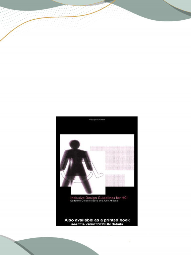 PDF Inclusive design guidelines for HCI 1st Edition Colette Nicolle ...