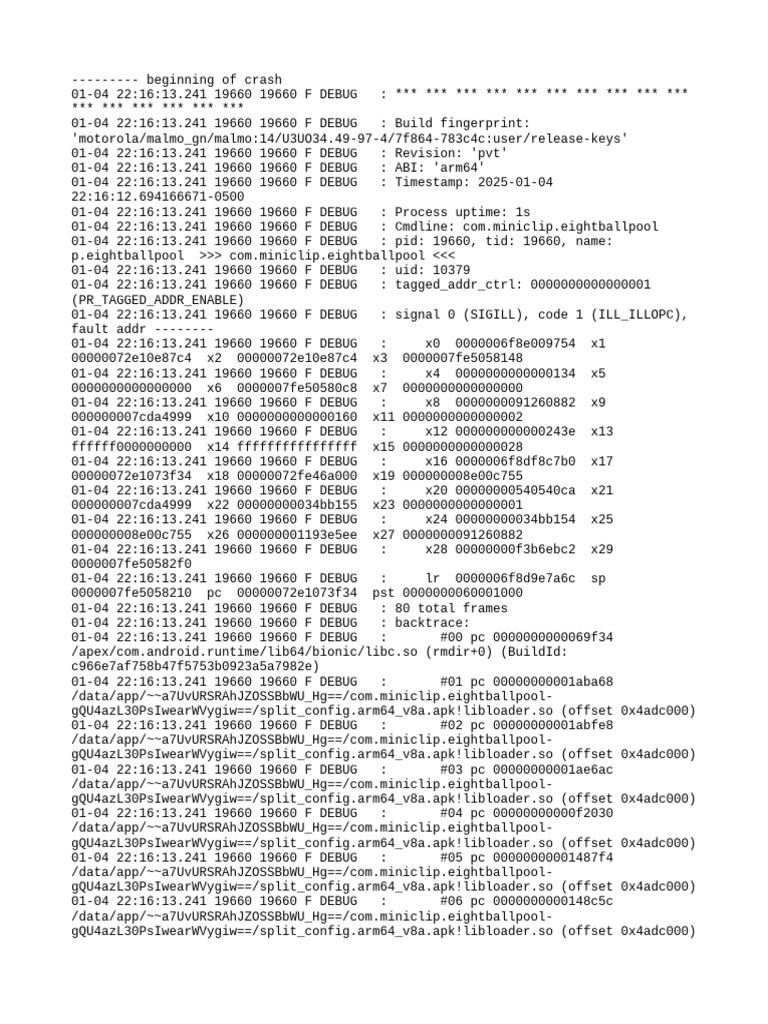 Com.easyvictory.cheto Logcat | PDF | Operating System Technology | Software Engineering