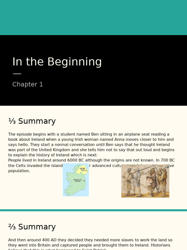 In The Beginning | PDF