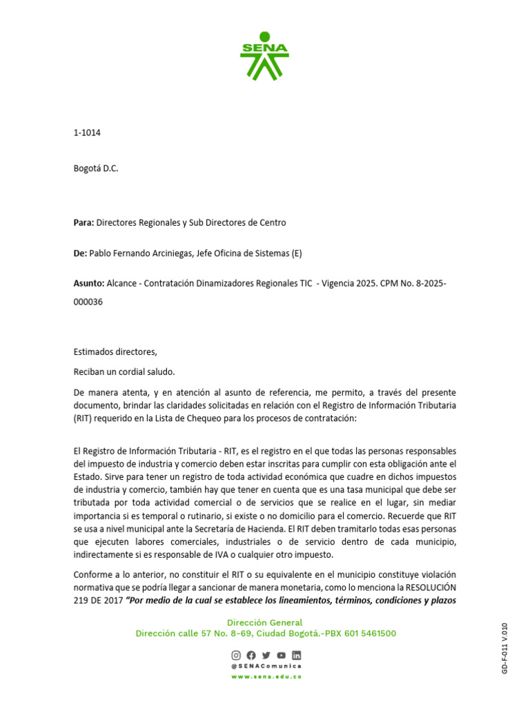 Anexo M.I. - Alcance - Contratación Dinamizadores Regionales Tic ...