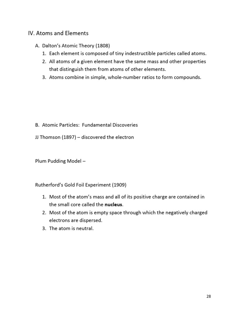 CHE 121 Notebook 4 | PDF | Atoms | Chemical Elements