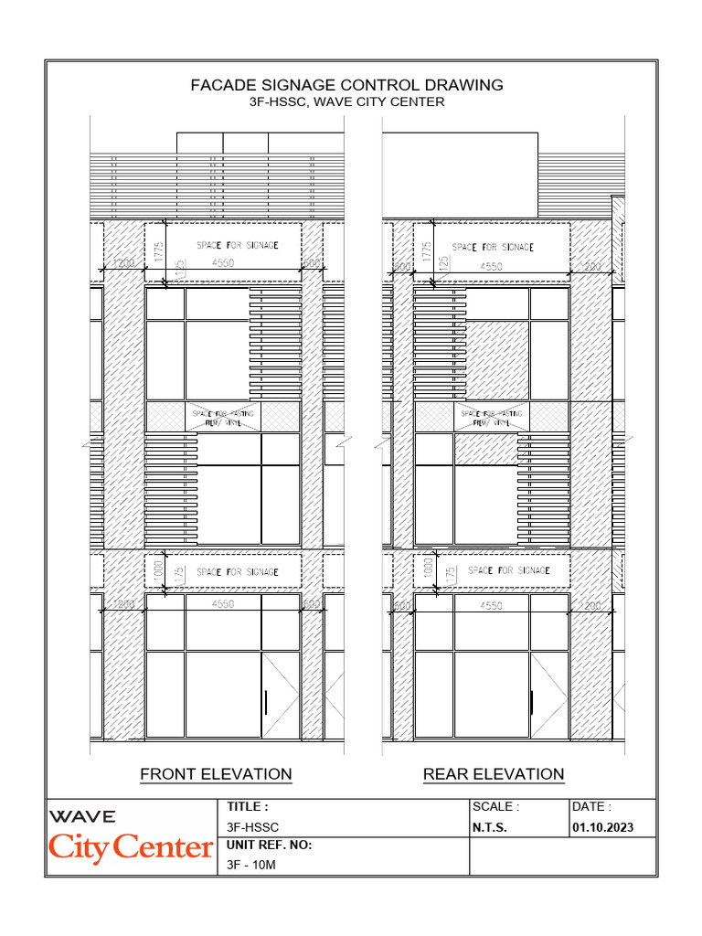 3F-10M Signage Control Drawing | PDF