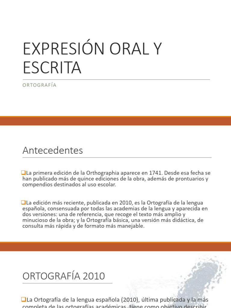 Clase 7 | PDF | Ortografía | Lengua española