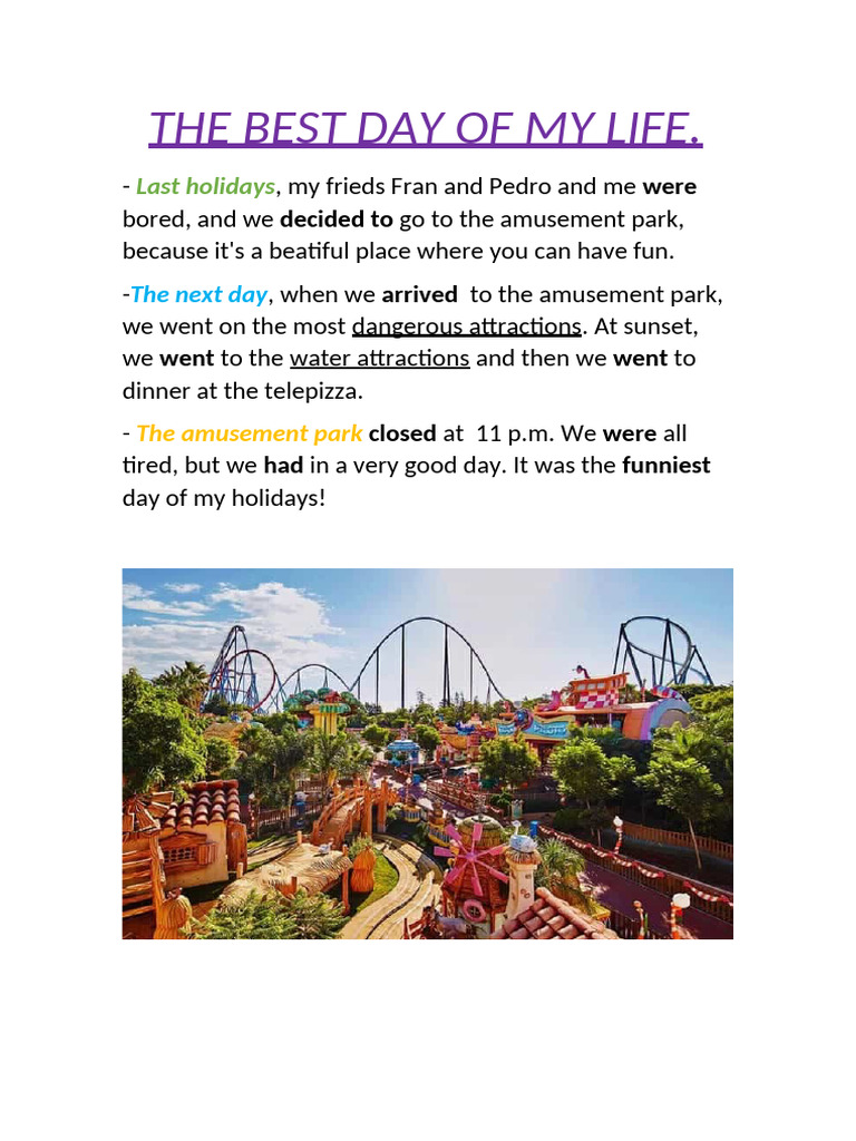 The Best Day of My Life | PDF
