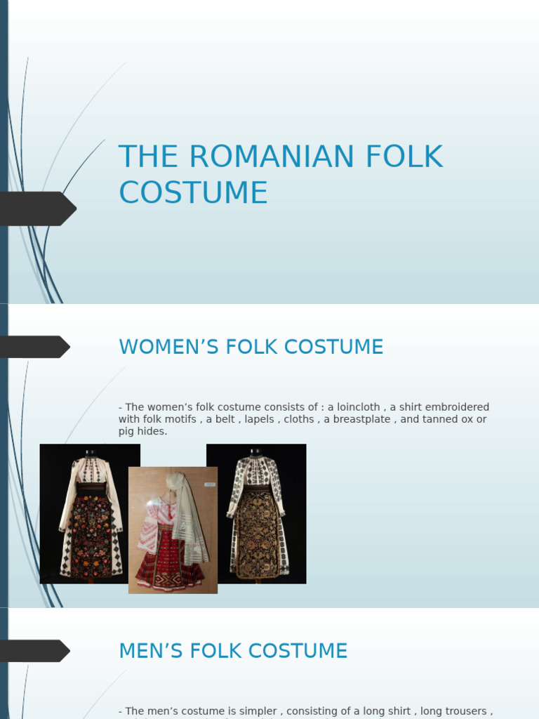 The Romanian Folk Costume | PDF