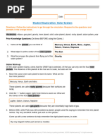 Solar System Study Guide | PDF | Orbit | Solar System