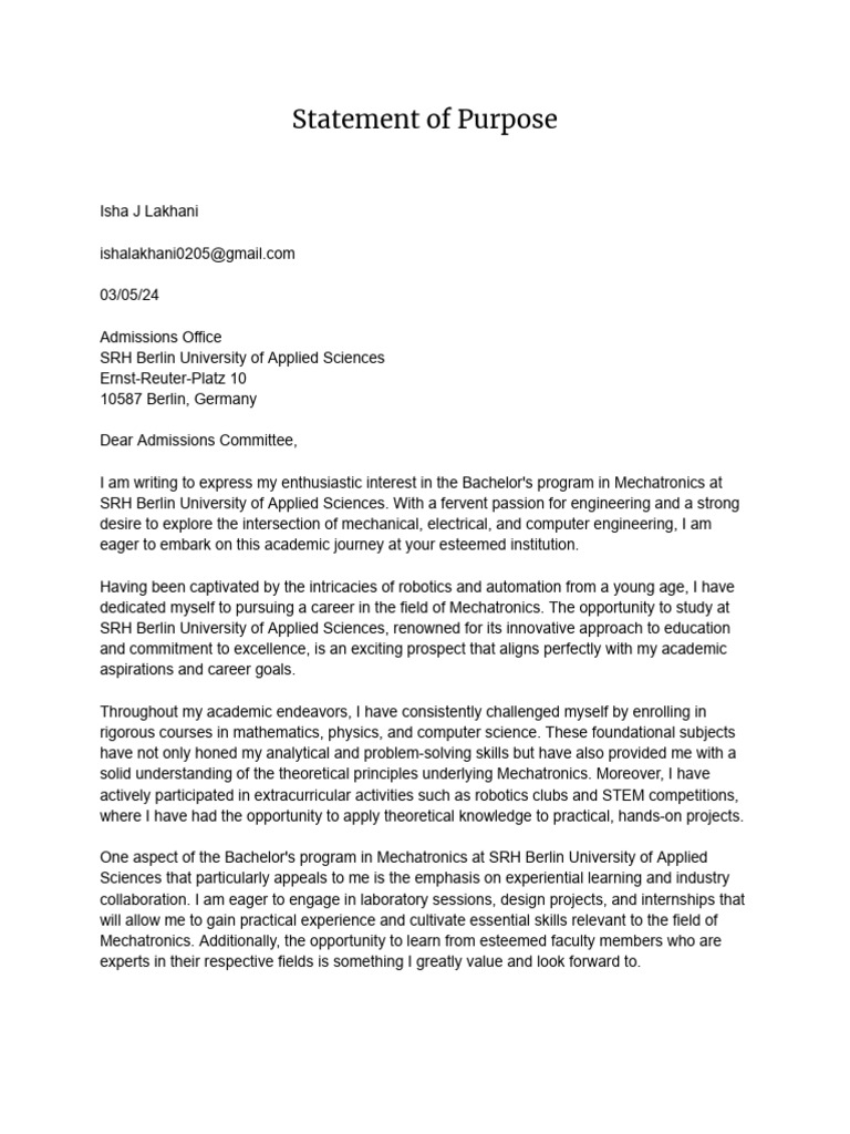 SOP | PDF | Mechatronics | Science