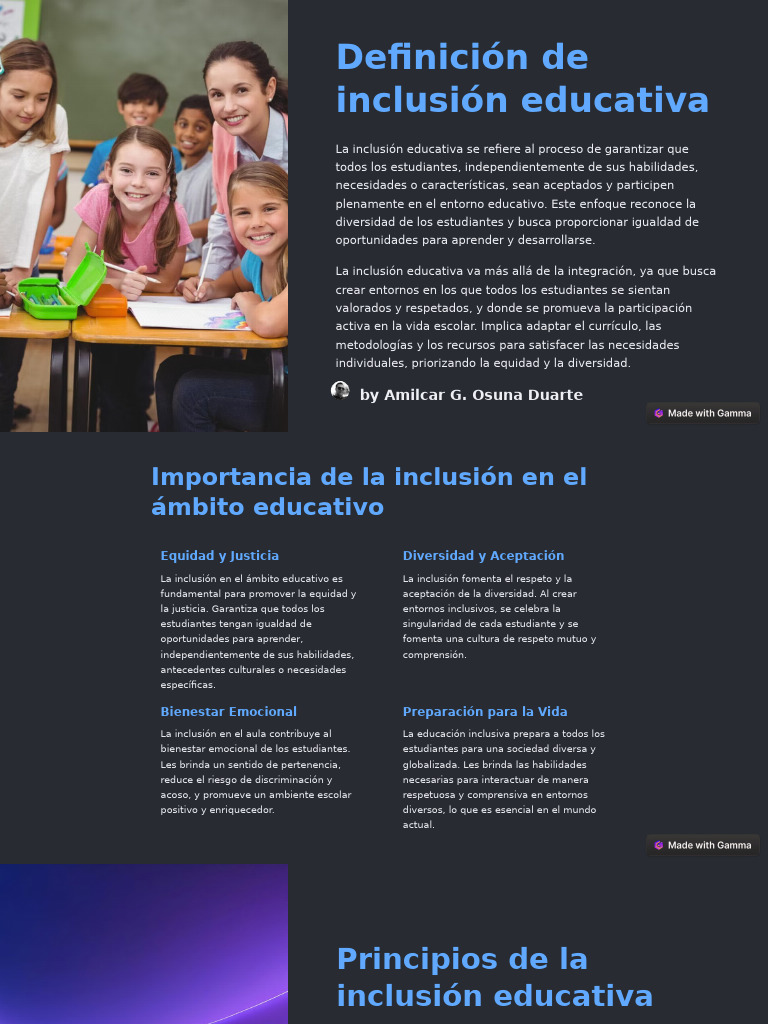 Definicion de Inclusion Educativa | PDF | Inclusión (Educación) | Enseñando