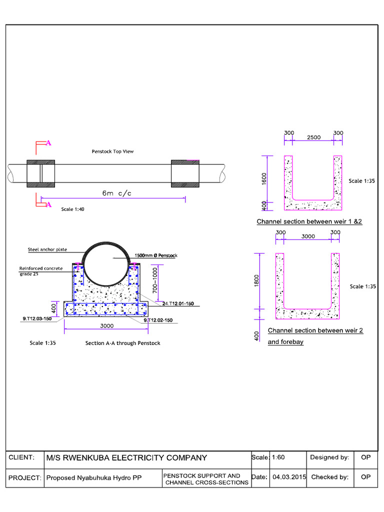 Appendix2c.8 Penstock Support and Channel X- Section | PDF