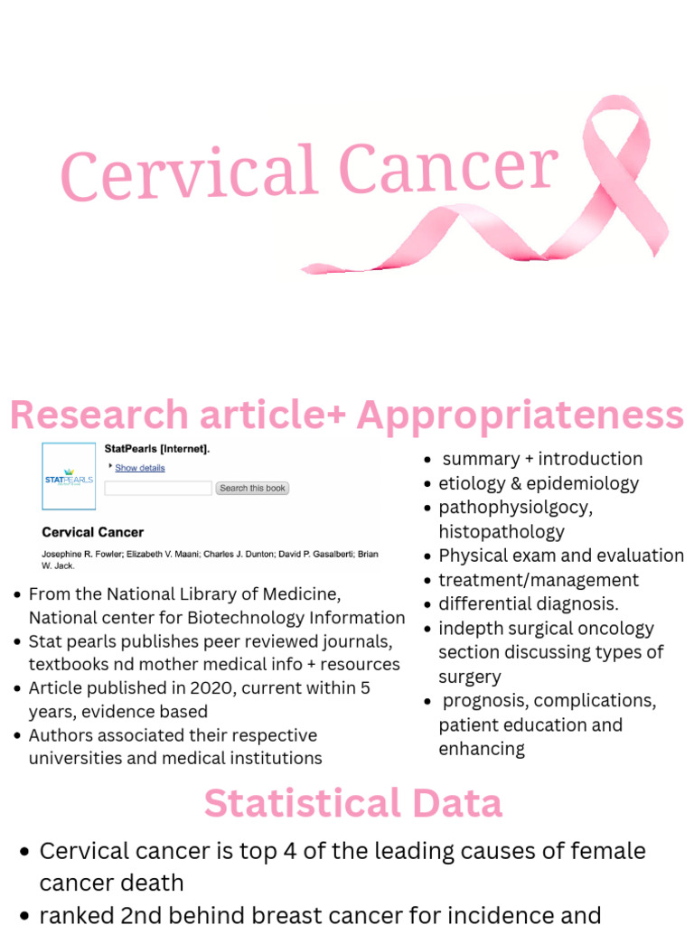 Cervical Cancer | PDF | Cervical Cancer | Cancer