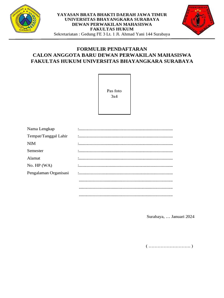 FORMULIR OPREC DPM 2023-2024 | PDF