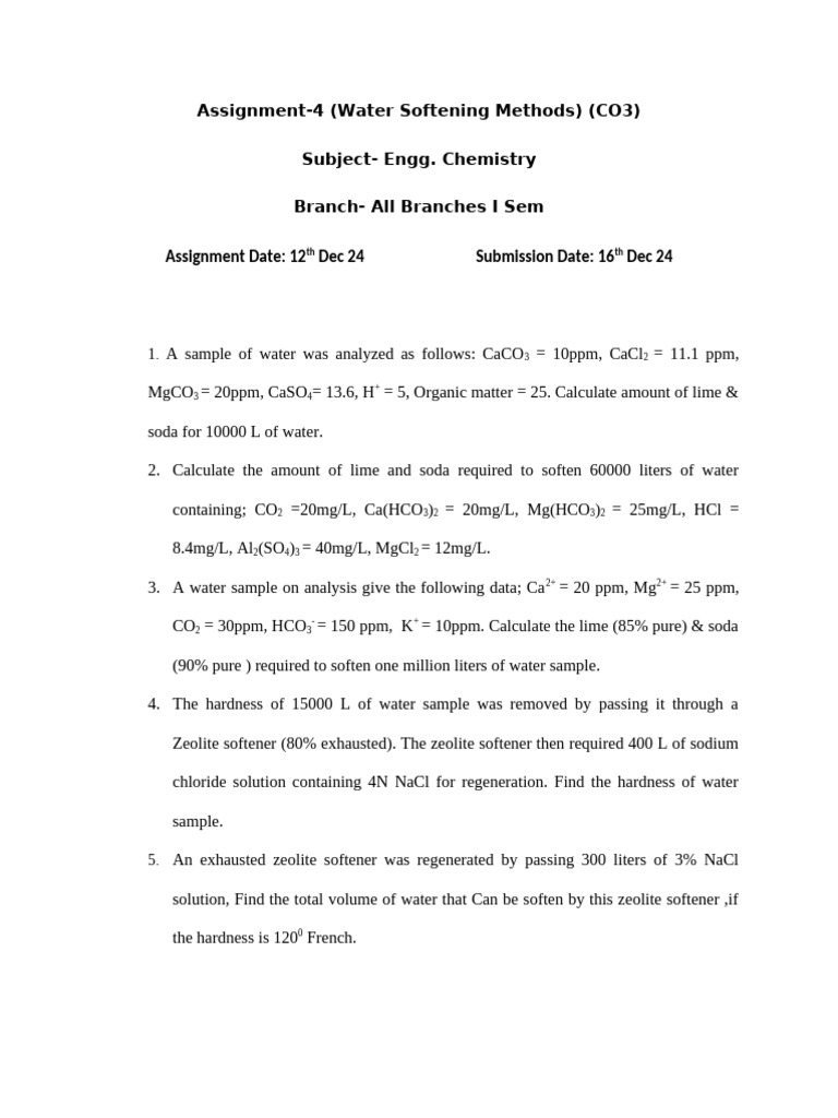 BT 101 Assignment IV Dec 2024 | PDF