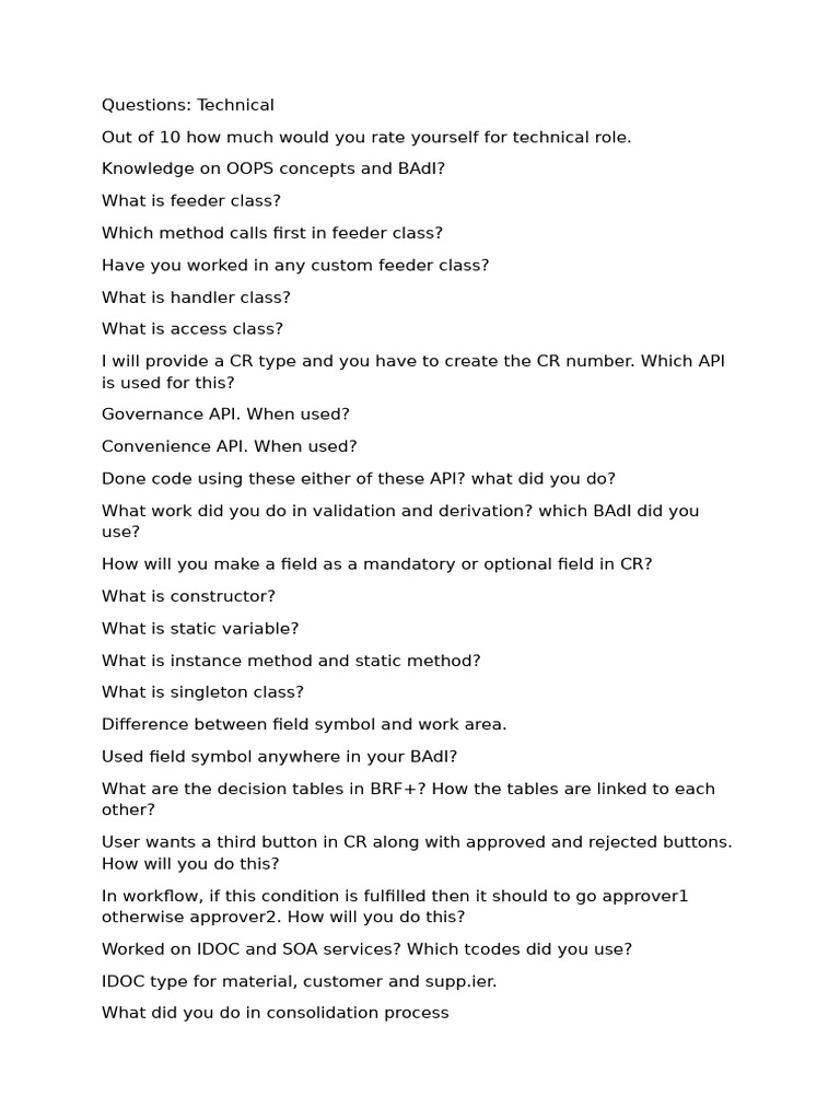 Shrey Interview Questions | PDF