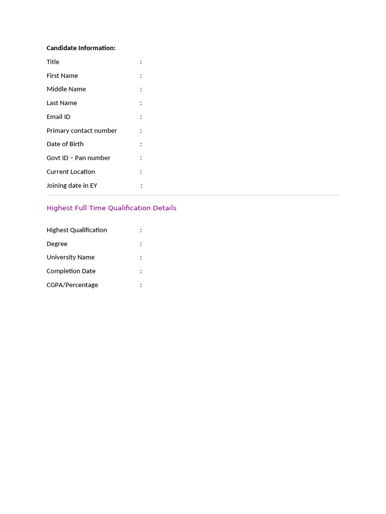Candidate Information | PDF
