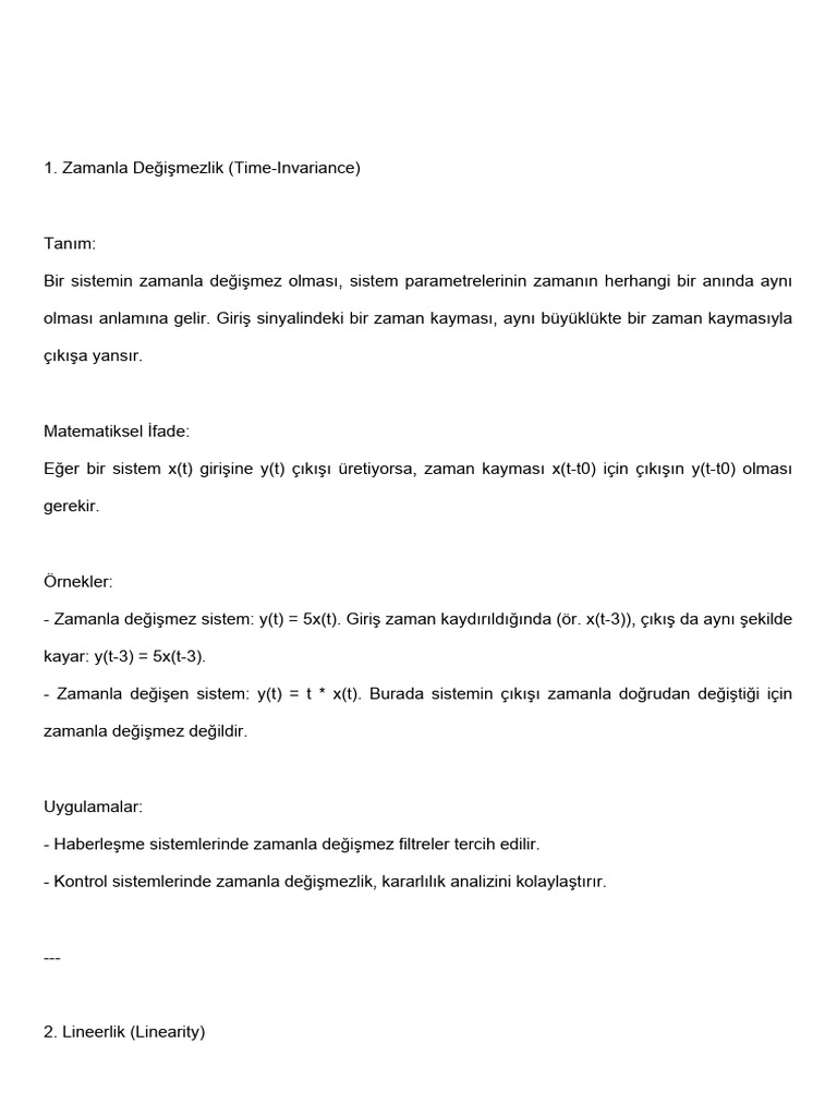 Sistem Ozellikleri | PDF