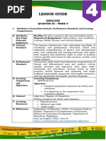 Grade 4 English Lesson: General vs. Specific Statements | PDF ...