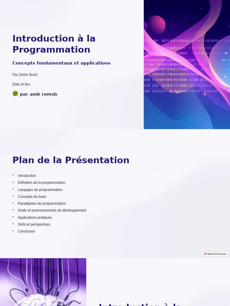 Introduction A La Programmation | PDF