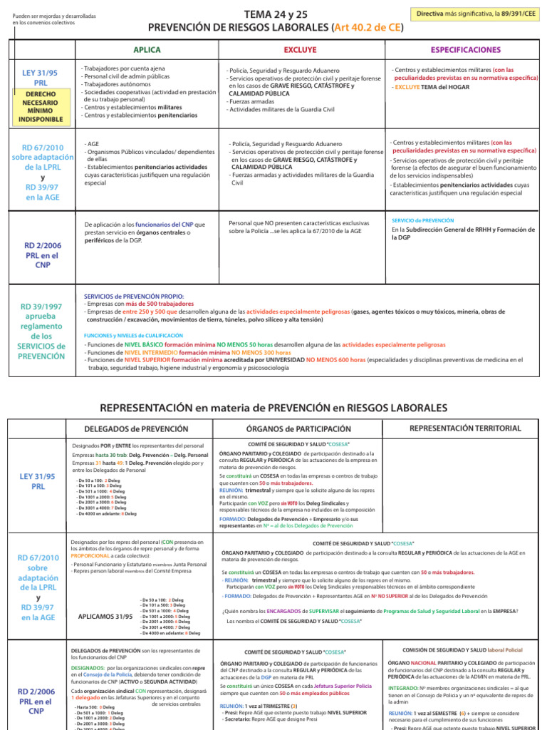 TEMA 24 y 25 PRL | PDF