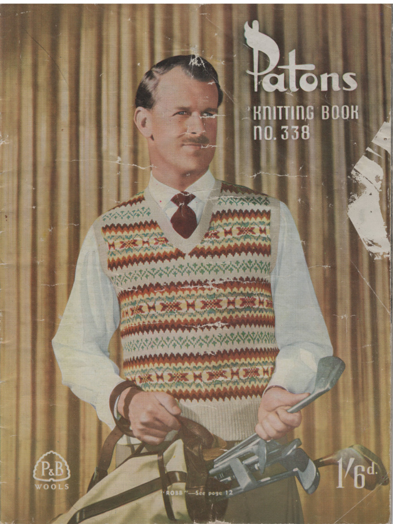 Patons 338 Knitting Book | PDF