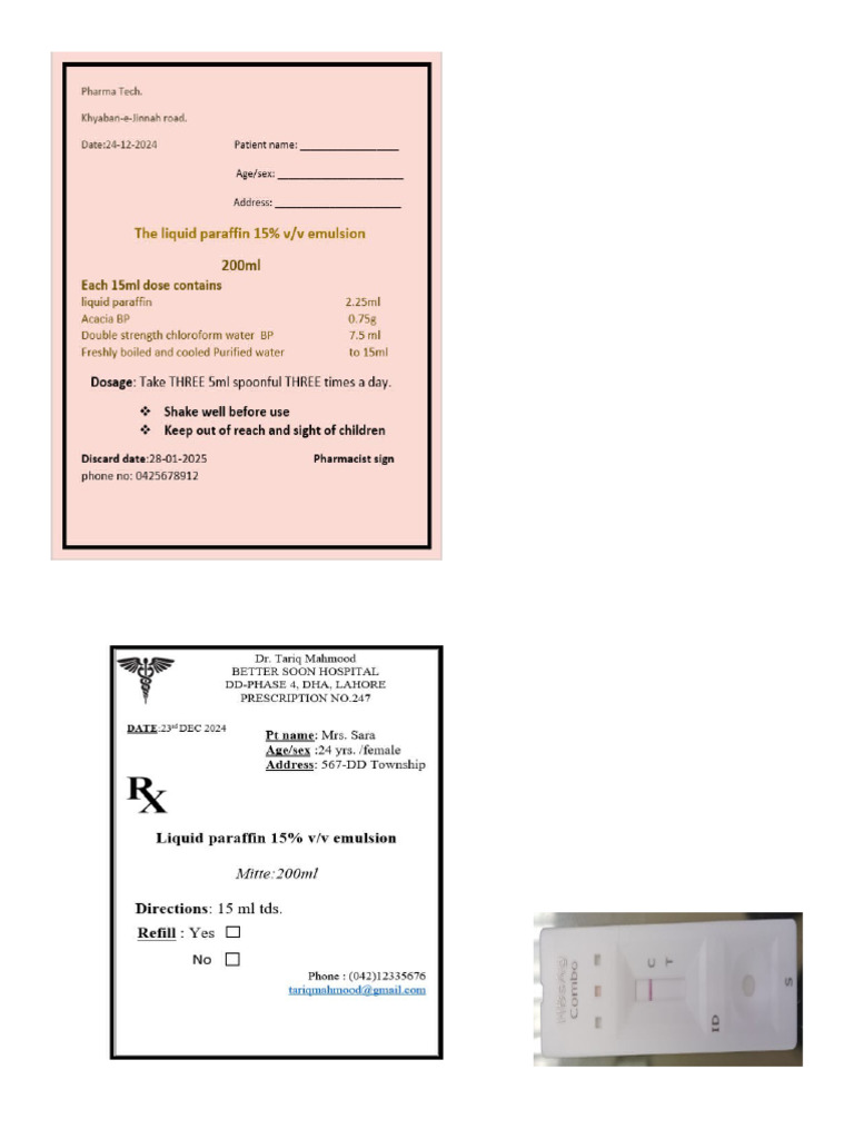 Liquid Paraffin Label-2 | PDF