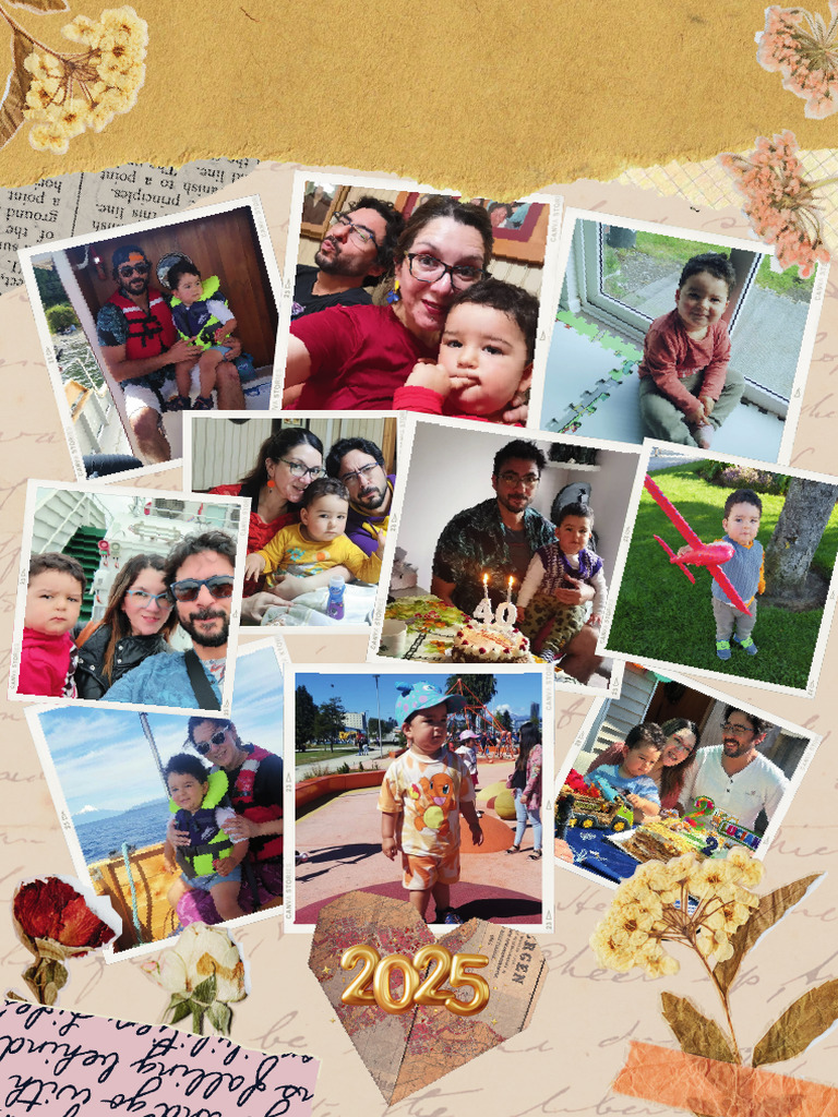 Collage de Fotos Vacaciones Entorno Rural Doodle Fotográfico Blanco y ...