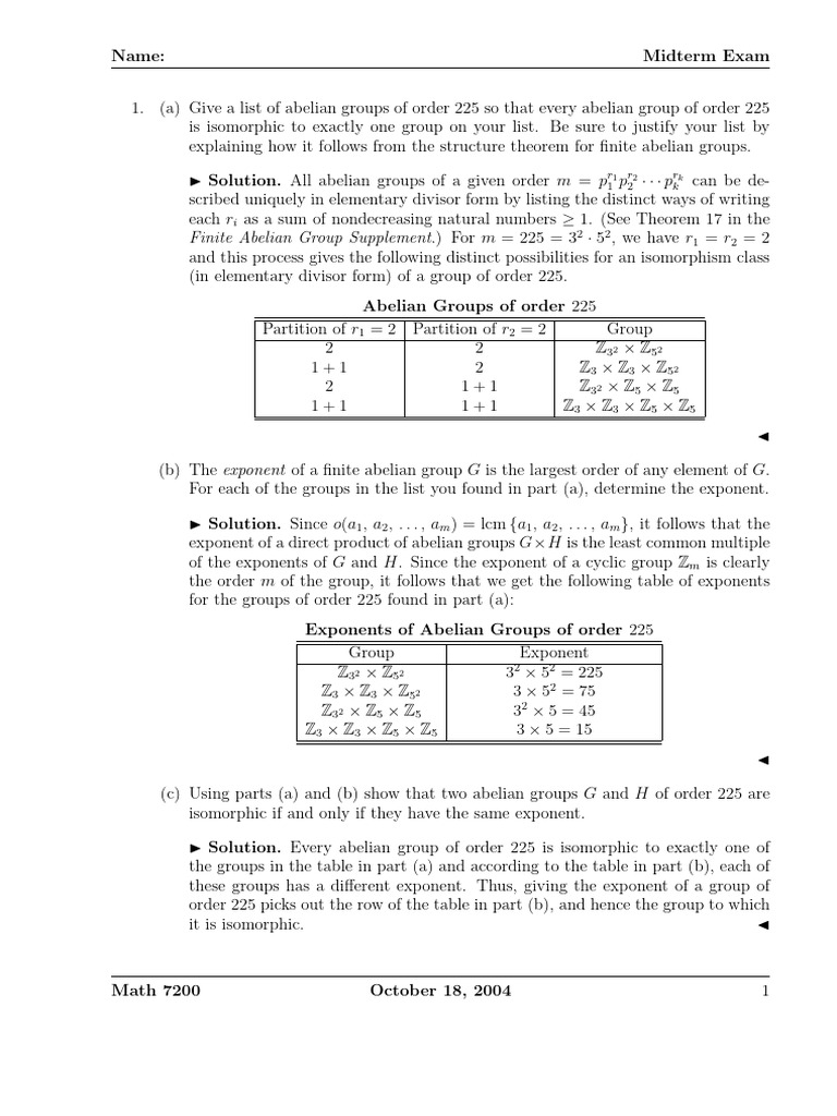 7200ex1a | PDF | Permutation | Ring (Mathematics)