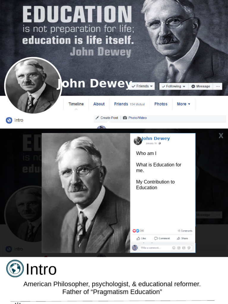 John Dewey Presentation | PDF | John Dewey | Curriculum