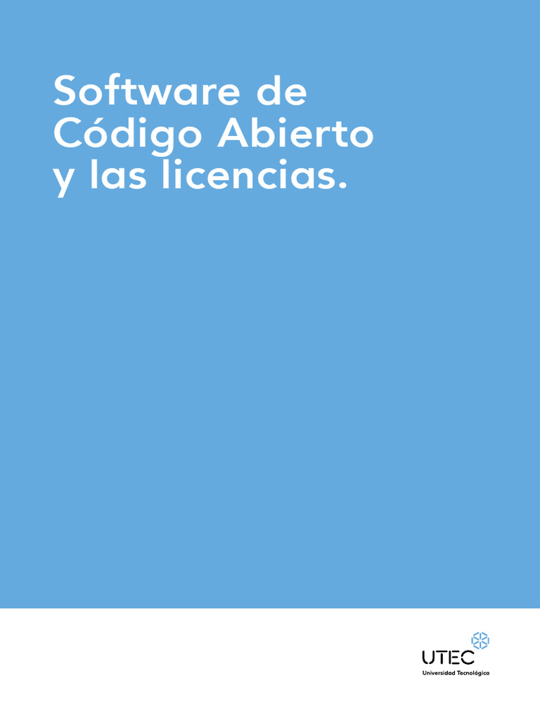 Licencias de Software de Código Abierto | PDF