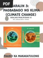 Ap: Climate Change, Pagkasira NG Kalikasan (Tagalog) | PDF