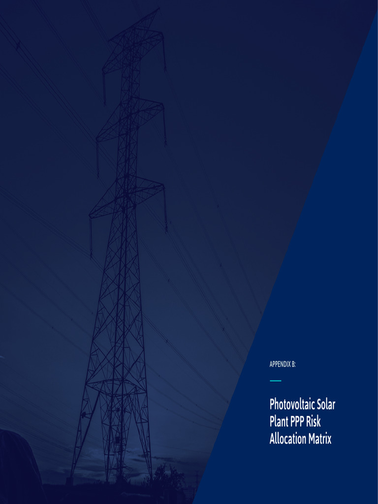 Photovoltaic Solar Plant PPP Risk Allocation Matrix 1733191171 | PDF ...