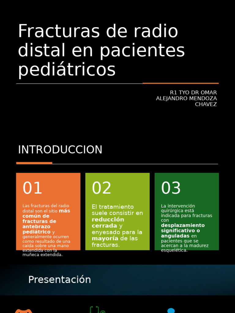 Fracturas de Radio Distal en Pacientes Pediátricos | PDF | Fractura ...