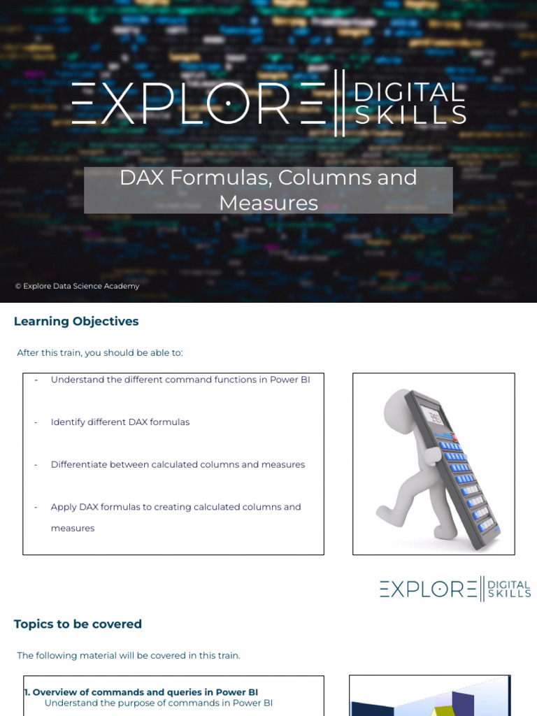 DAX Formulas, Columns and Measures | PDF | Bowling (Cricket)