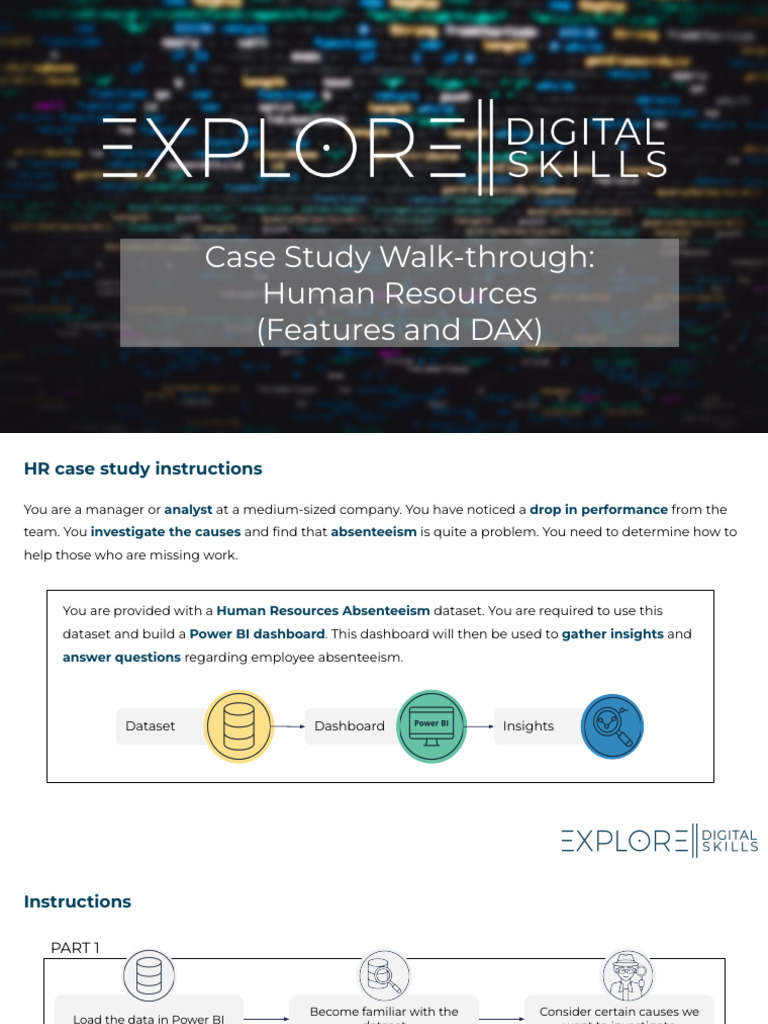 Case Study Walk-Through - Human Resources (Features and DAX) | PDF ...