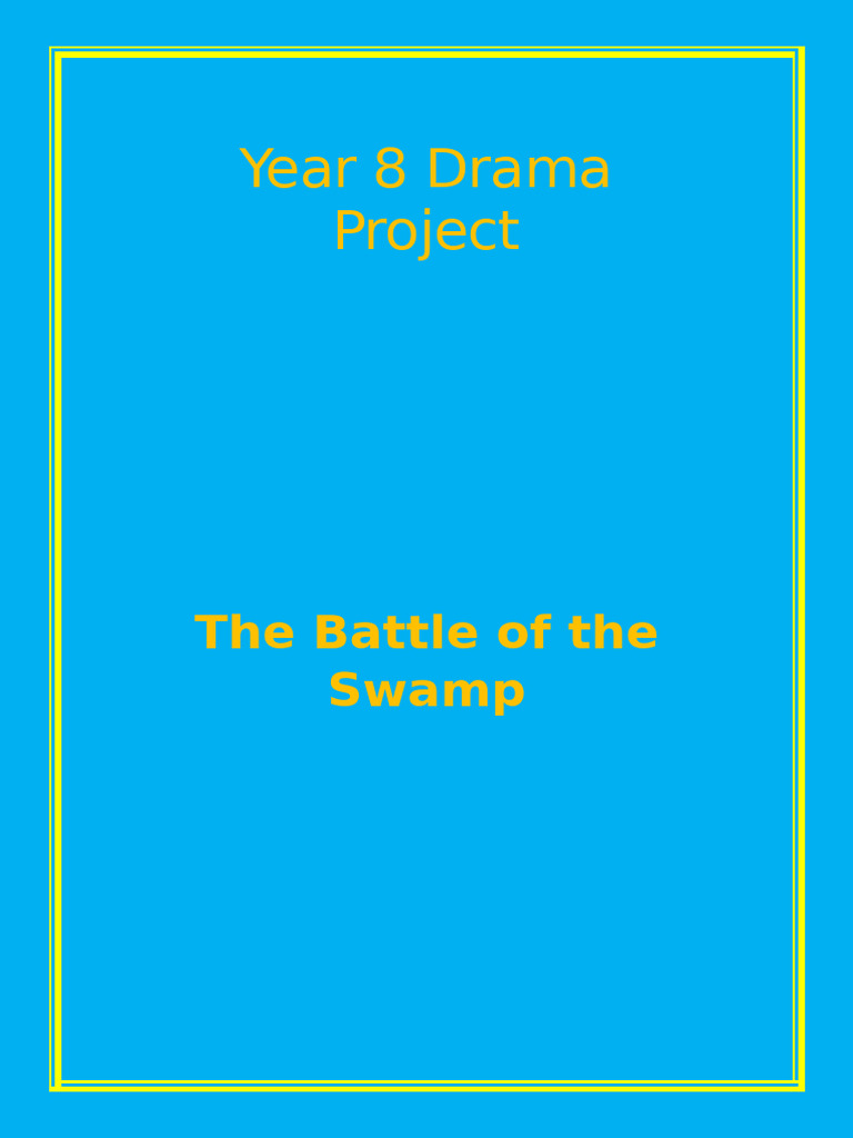 Year 8 Drama: Anime Meets Shrek | PDF