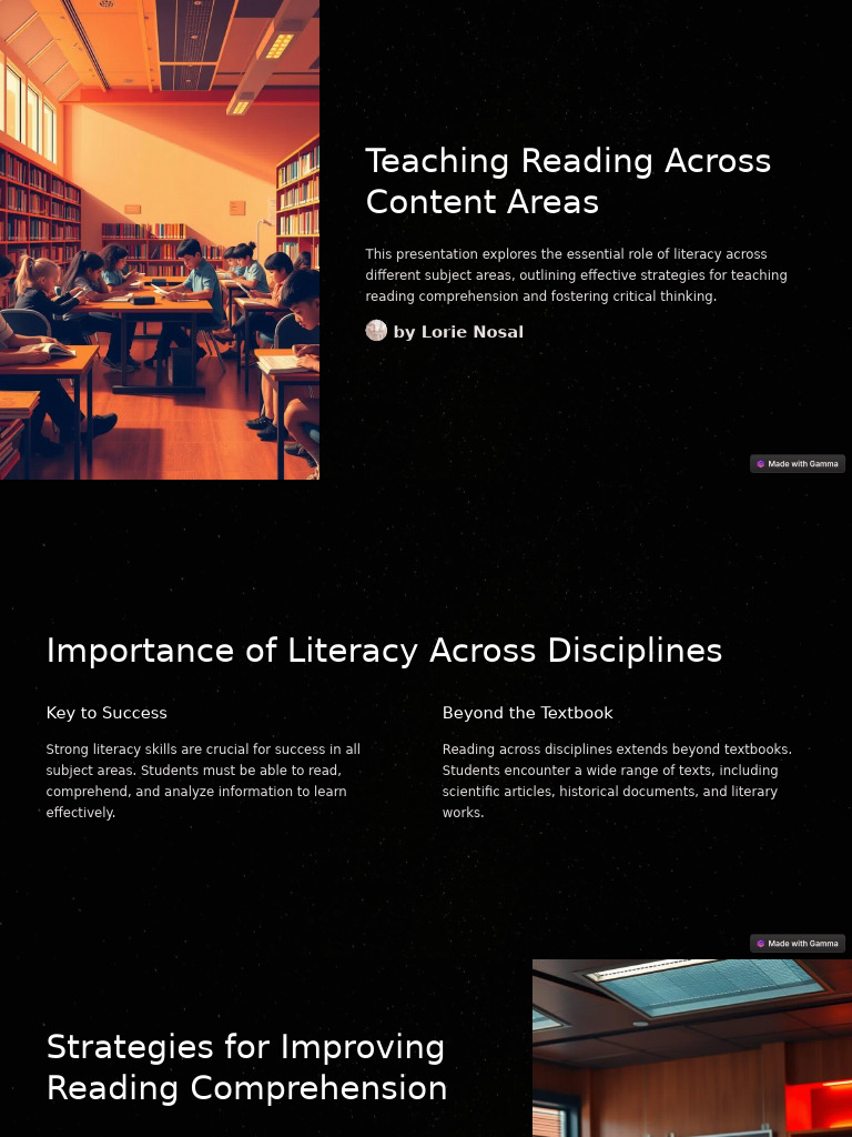 Literacy Strategies for All Subjects | PDF | Reading Comprehension ...