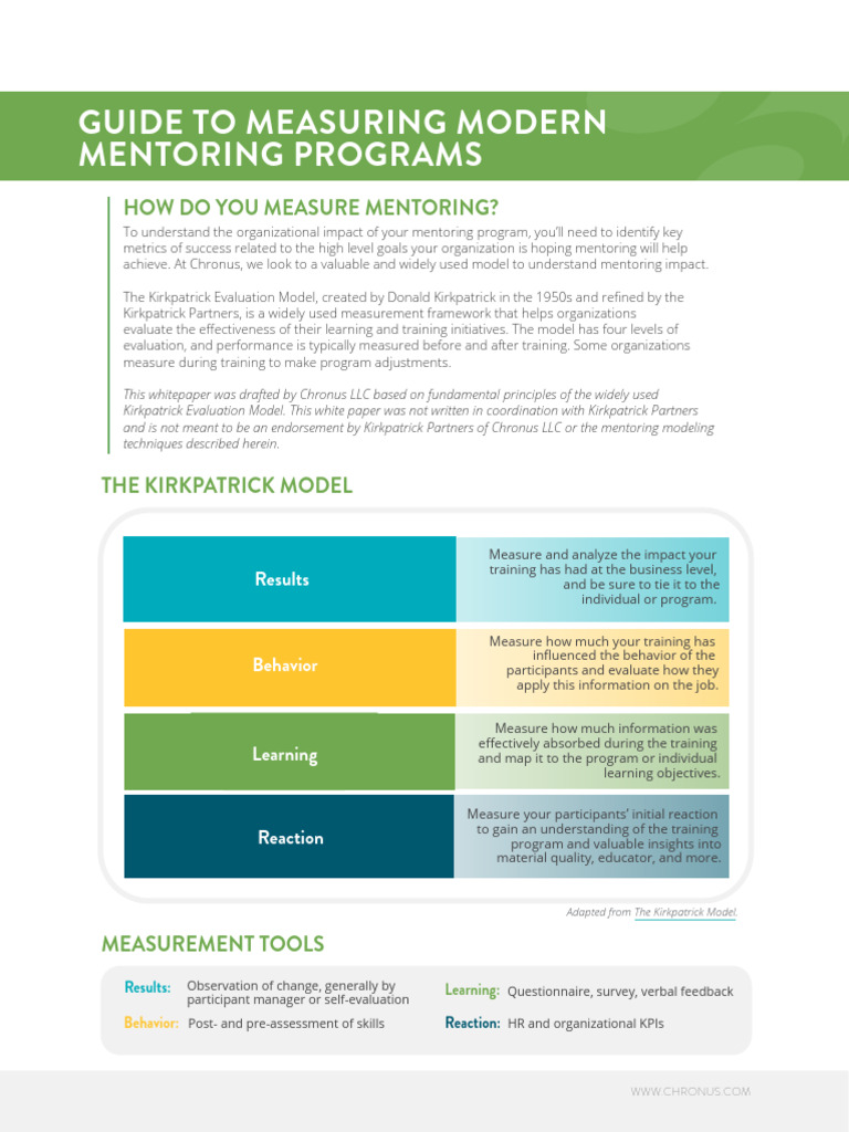 Measuring Mentoring Guide | PDF | Mentorship | Leadership