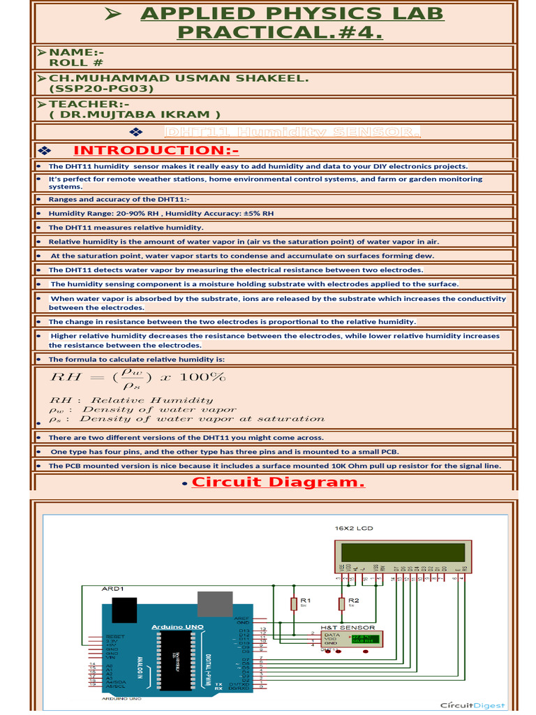 Practical # 4 | PDF | Humidity | Water Vapor