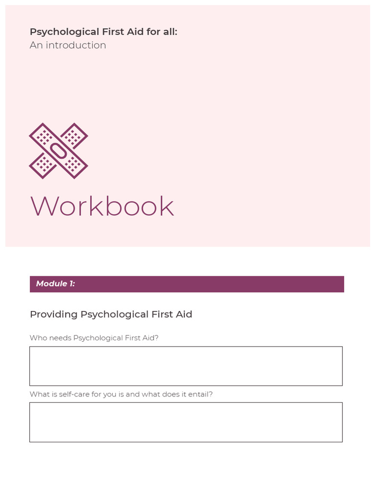 PFA Workbook 2 | PDF | Psychology | Psychological Concepts