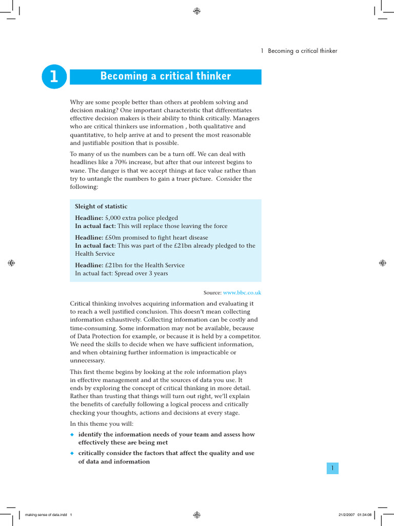 #3 Making Sense of Data and Information | PDF | Information | Procedural Knowledge