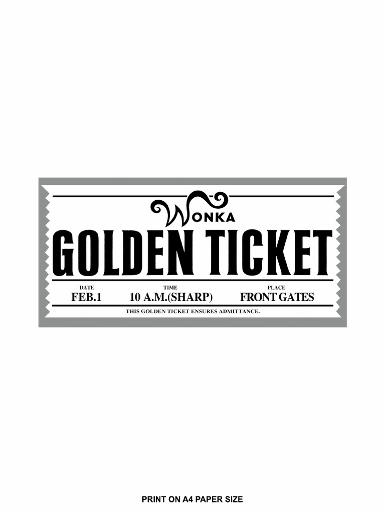 Golden Ticket Front | PDF
