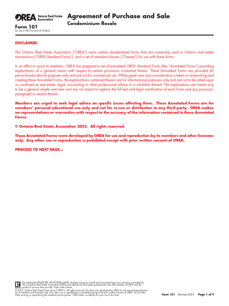 OREA Form 101 FormsExplained | PDF | Taxes | Private Law