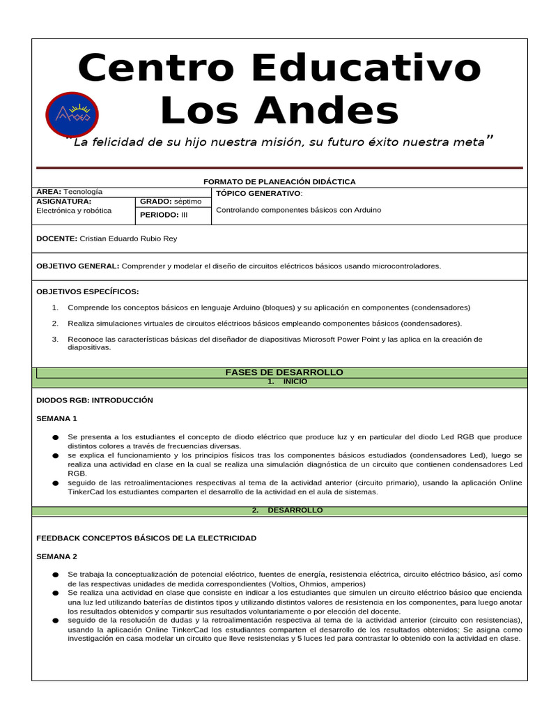 Electrónica y Robótica - Séptimo Periodo III | PDF | Red eléctrica | Microsoft PowerPoint