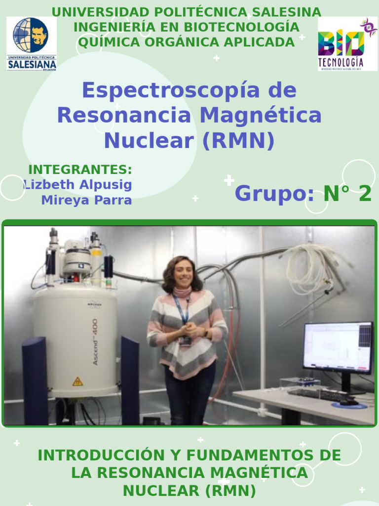 Espectroscopía RMN: Fundamentos y Aplicaciones | PDF | Resonancia ...