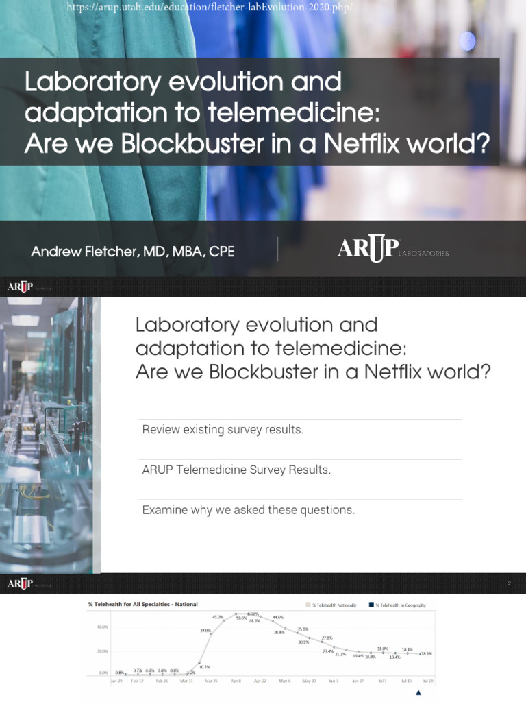 Laboratory Evolution and Adaptation To Telemedicine Are We Blockbuster in A Netflix World | PDF ...