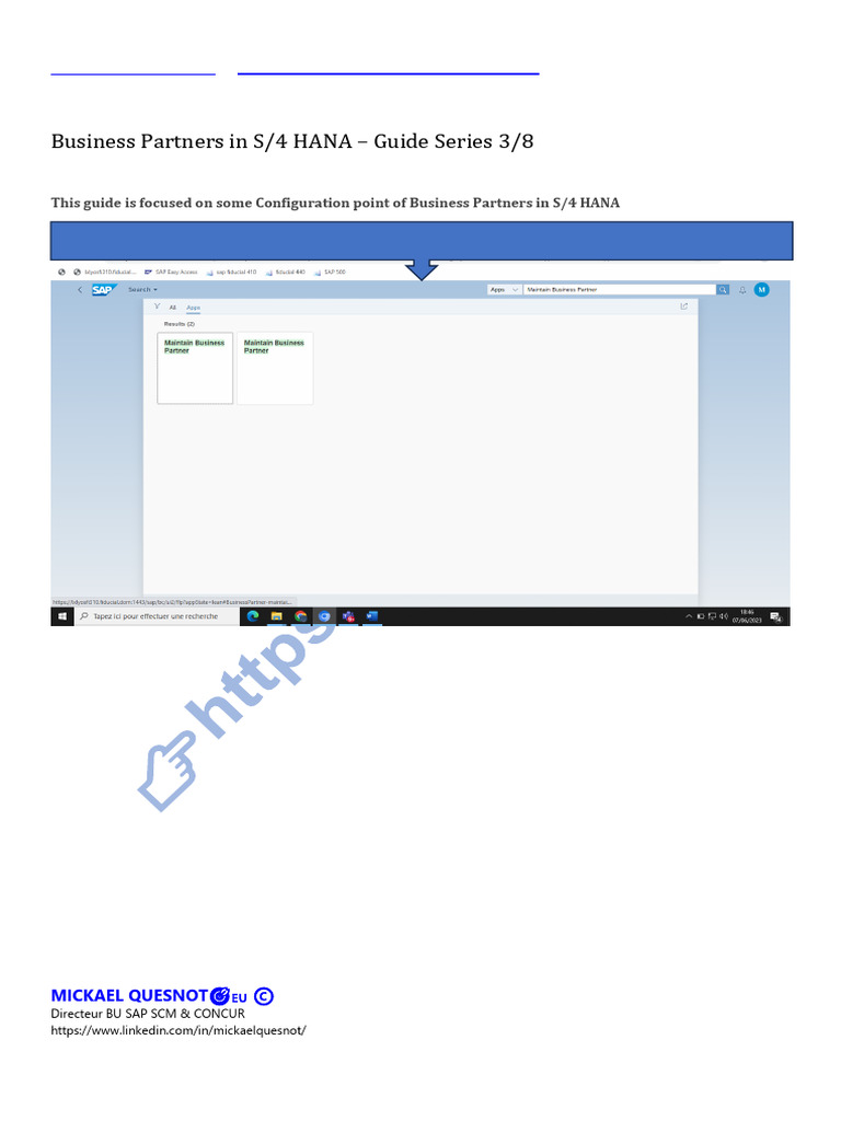 Business Partner Configuration in S/4HANA | PDF | Identity Document | Computing