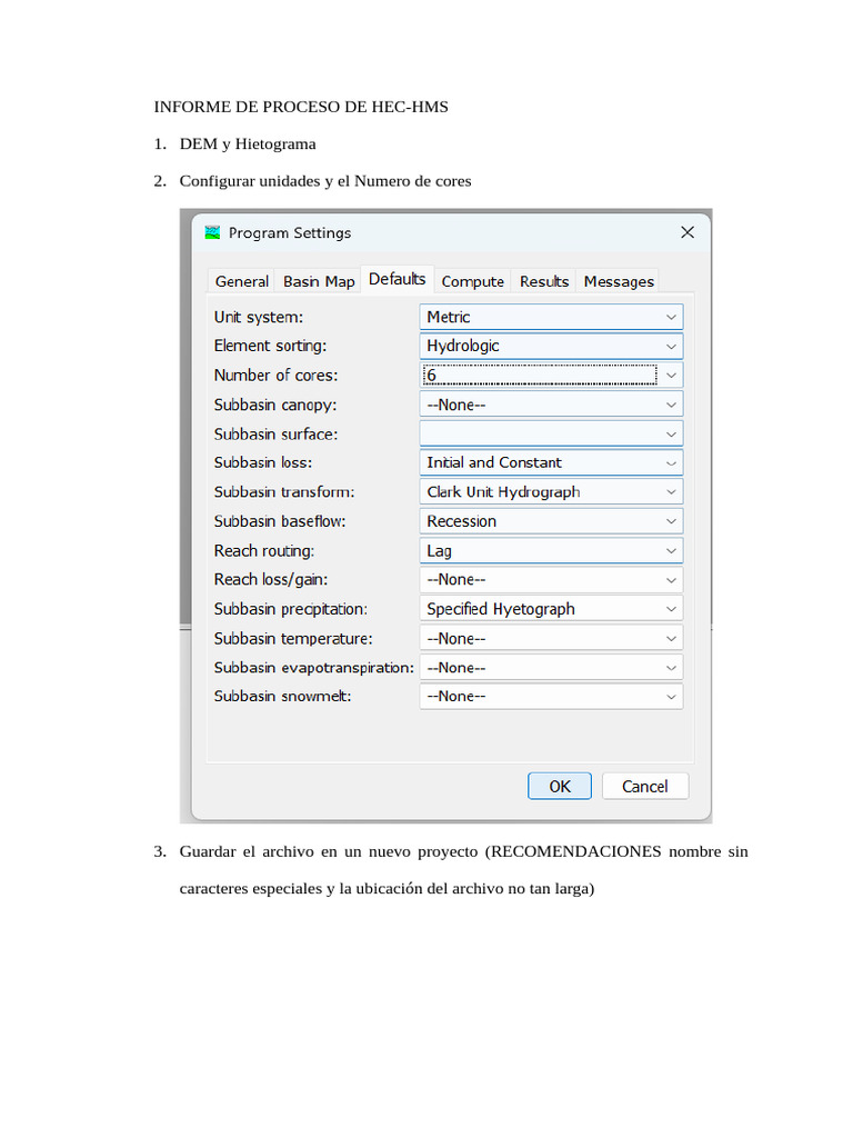 Informe de Proceso de Hec | PDF